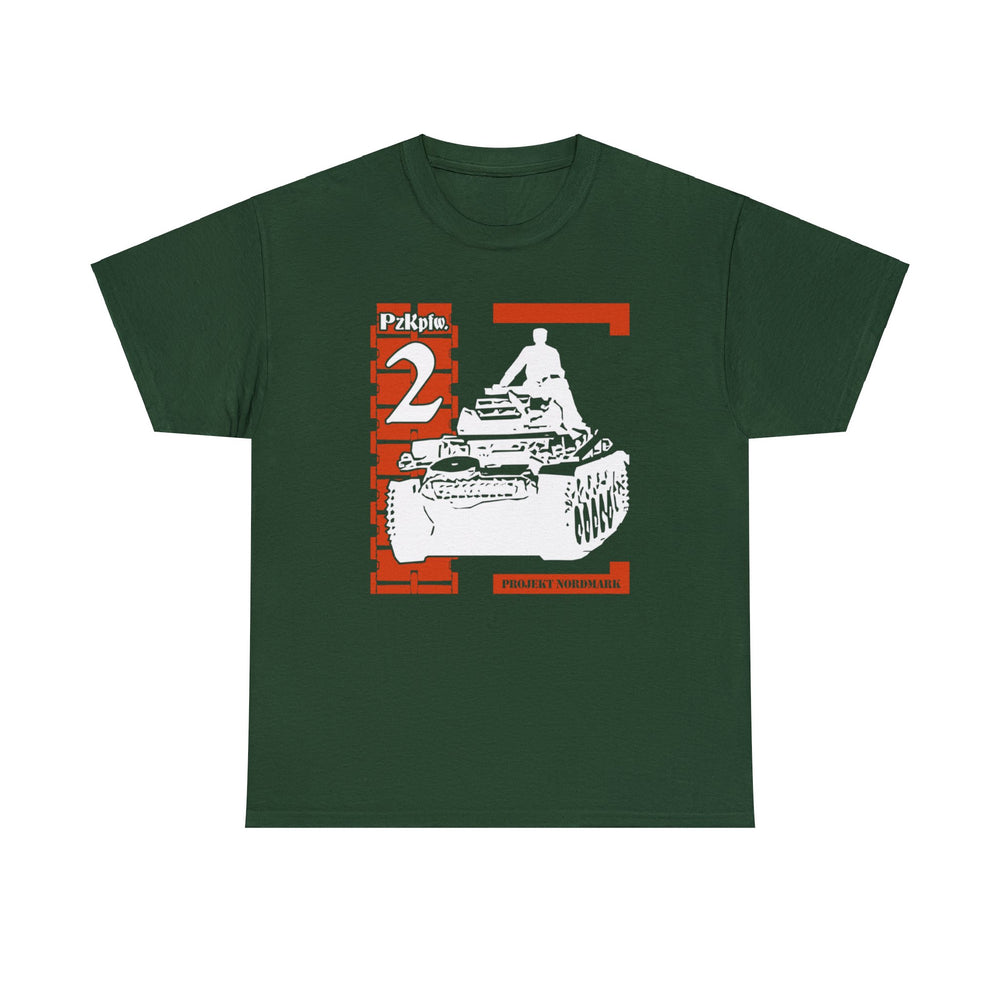 Panzerkampfwagen 2 - PzKpfw2 - T-Shirt – Projekt Nordmark Webshop